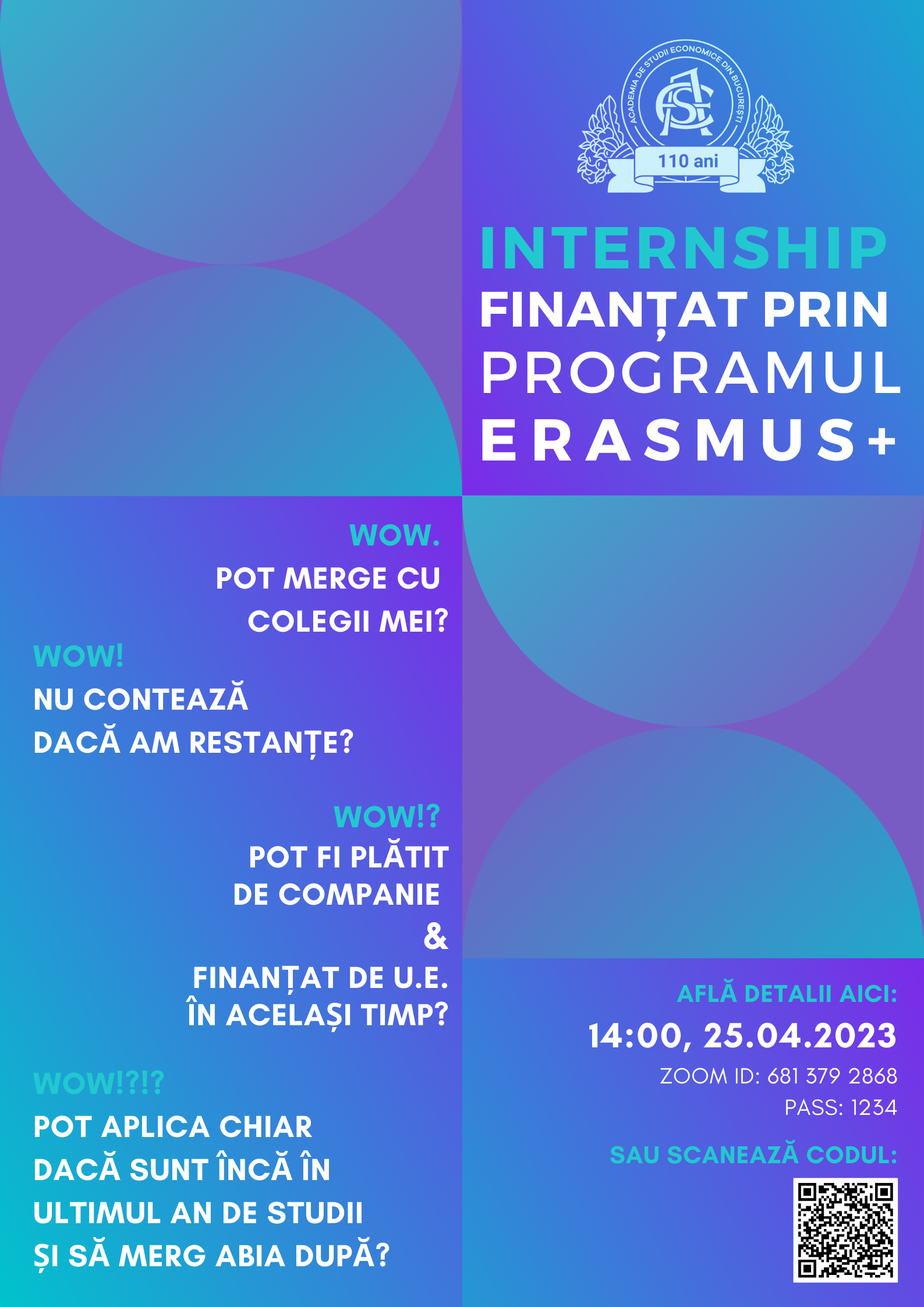 Internship ERASMUS+ 2023 – Facultatea de Relații Economice Internaționale